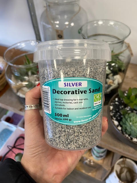 Decorative Sand - Silver | Plantopia - The Plant Shop